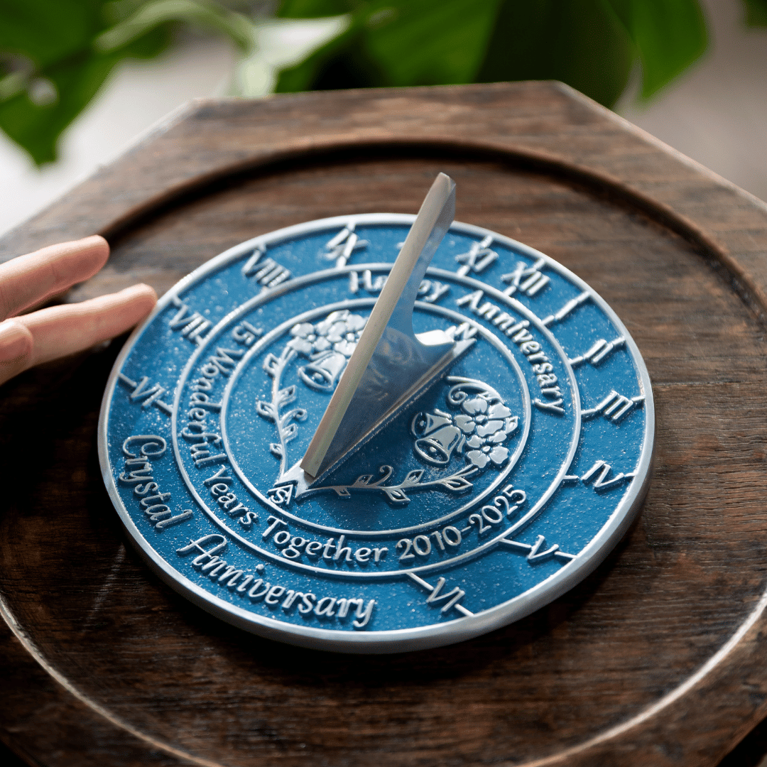 Personalised Anniversary Sundials | Metal Anniversary Gifts – The Metal ...