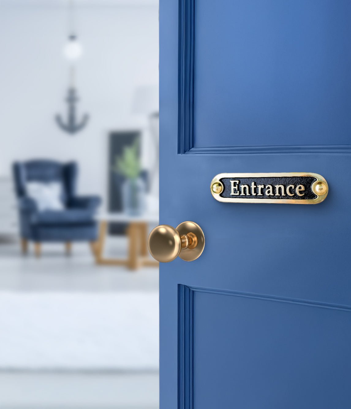 Brass Entrance Door Sign- Door Signs for Home, Office Signs – The Metal ...
