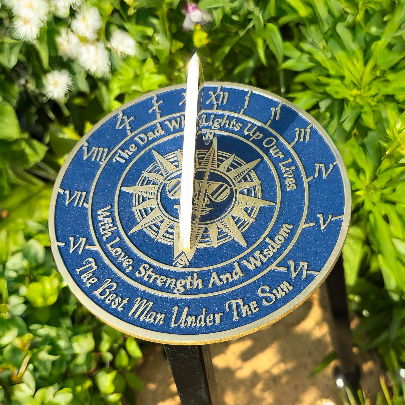 Father’s Day Sundial. Heavy Duty Brass Handmade In England – The Metal ...