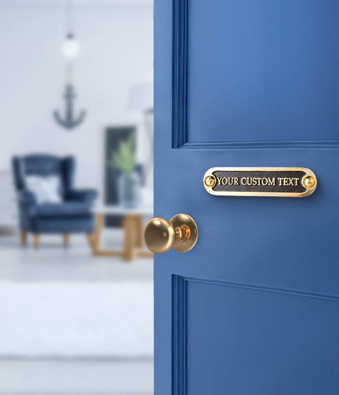 Art Deco Personalised Traditional Door Sign- Door Plaques, Metal Plaque ...