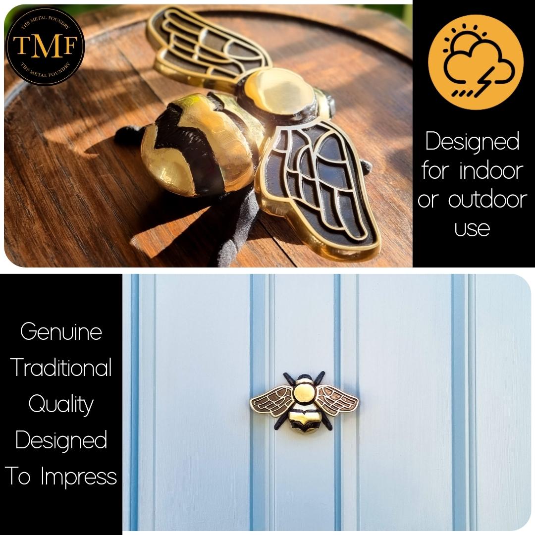 Brass Bumble Bee Door Knocker | The Metal Foundry