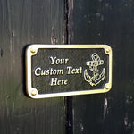 Personalised Blue Plaques- Customised Gifts – The Metal Foundry