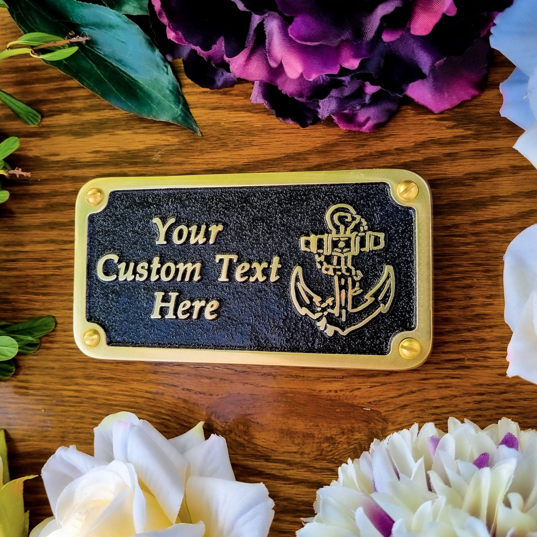 Personalised Blue Plaques- Customised Gifts – The Metal Foundry