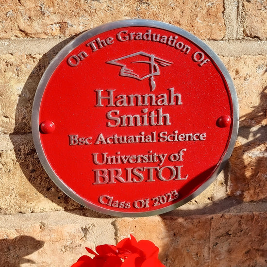 Personalised Blue Plaques- Customised Gifts – The Metal Foundry